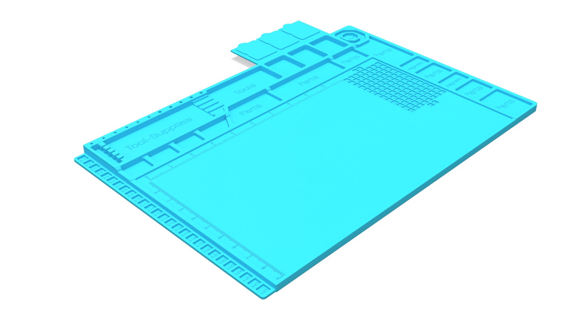 3D Silicone Repair Mat Blue - TurboSquid 2206770