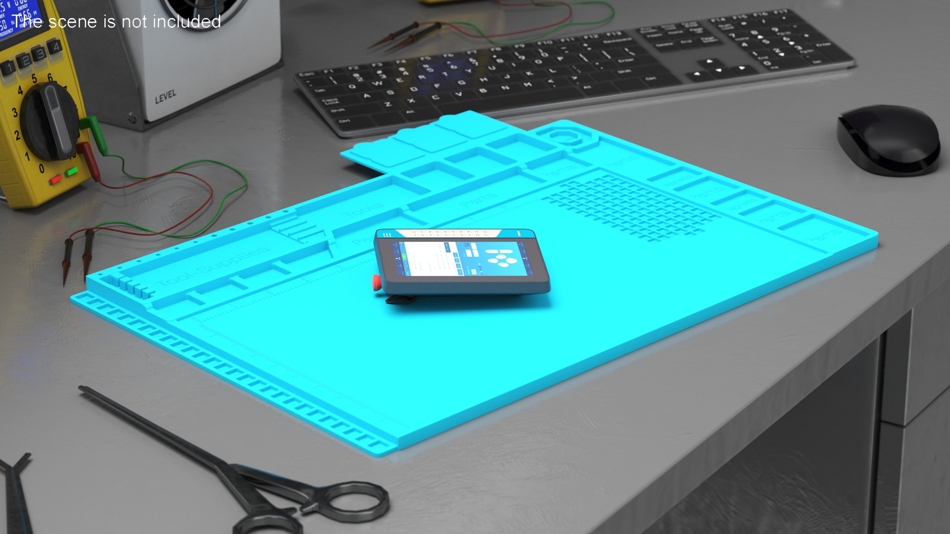 3D Silicone Repair Mat Blue - TurboSquid 2206770