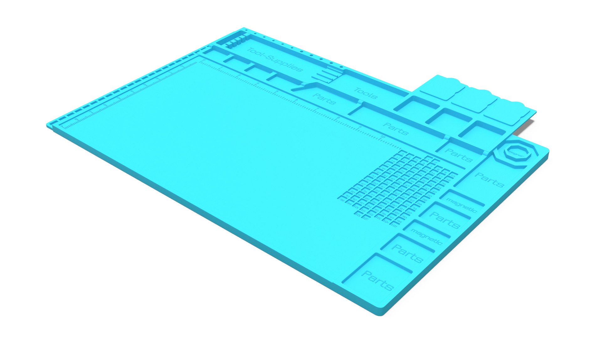 3D Silicone Repair Mat Blue - TurboSquid 2206770