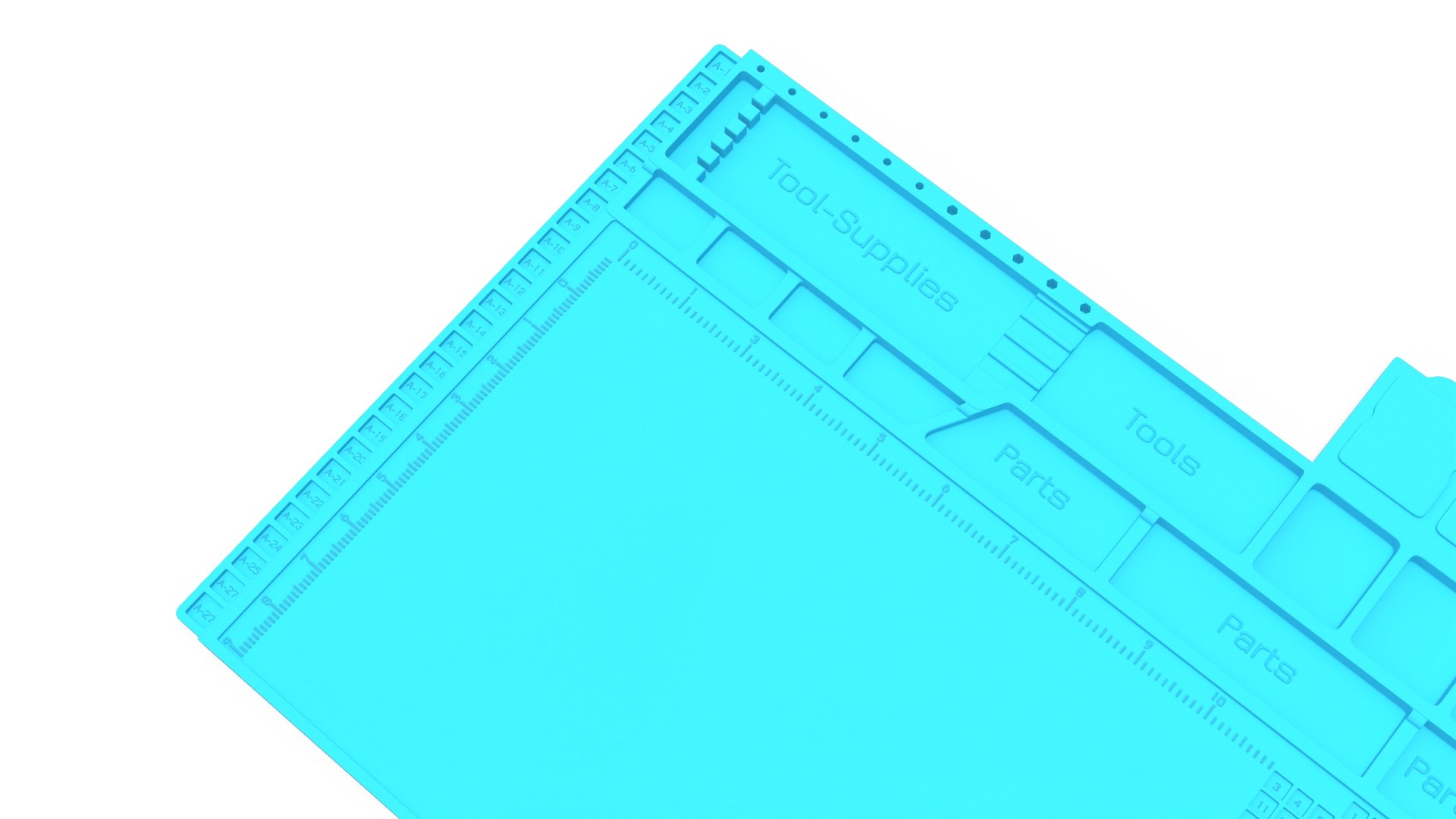 3D Silicone Repair Mat Blue - TurboSquid 2206770