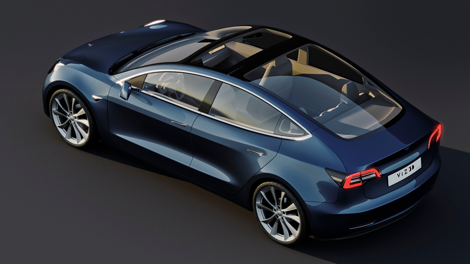 3D Tesla 3 Car - TurboSquid 1592403