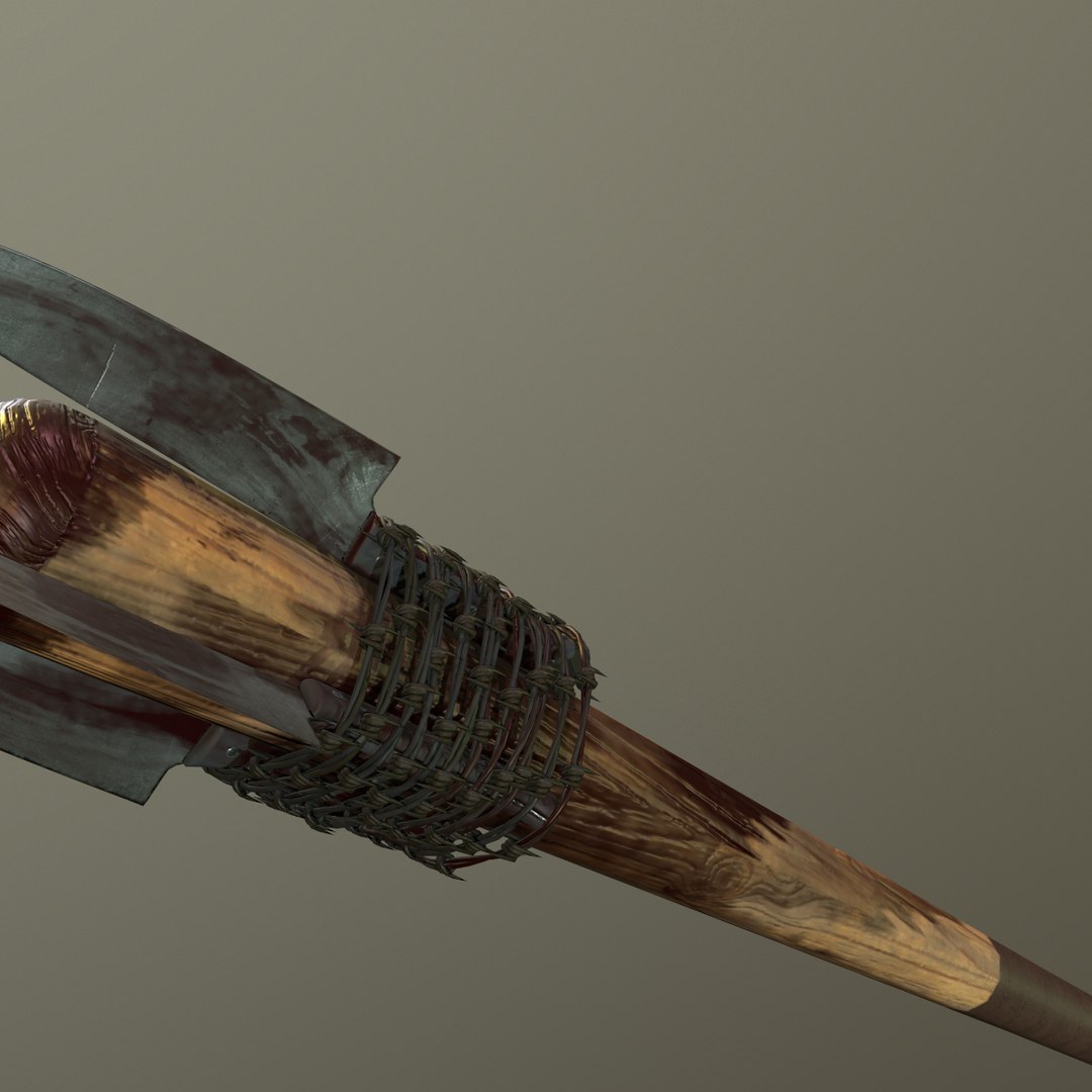 Baseball Bat Knife Barbed Model - TurboSquid 1619686