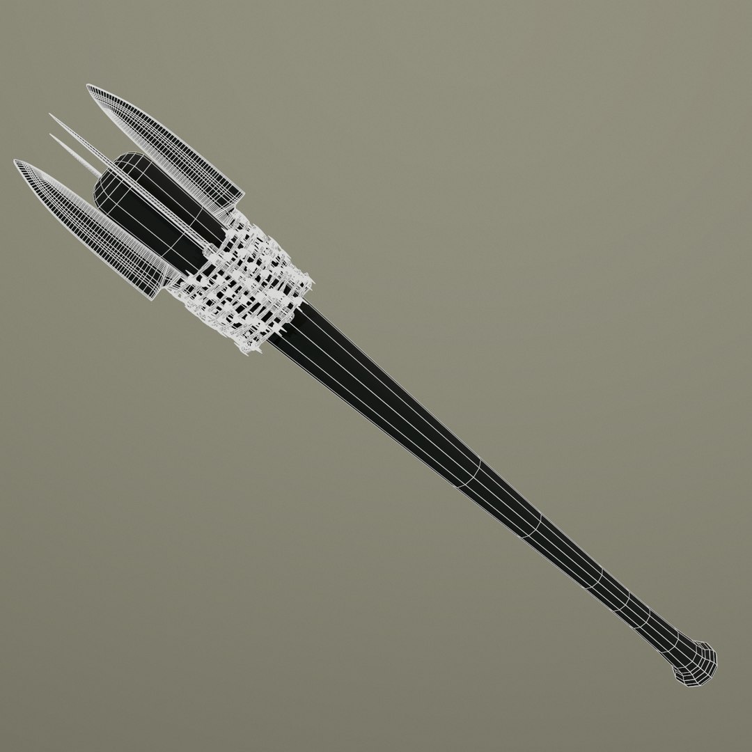 Baseball Bat Knife Barbed Model - TurboSquid 1619686