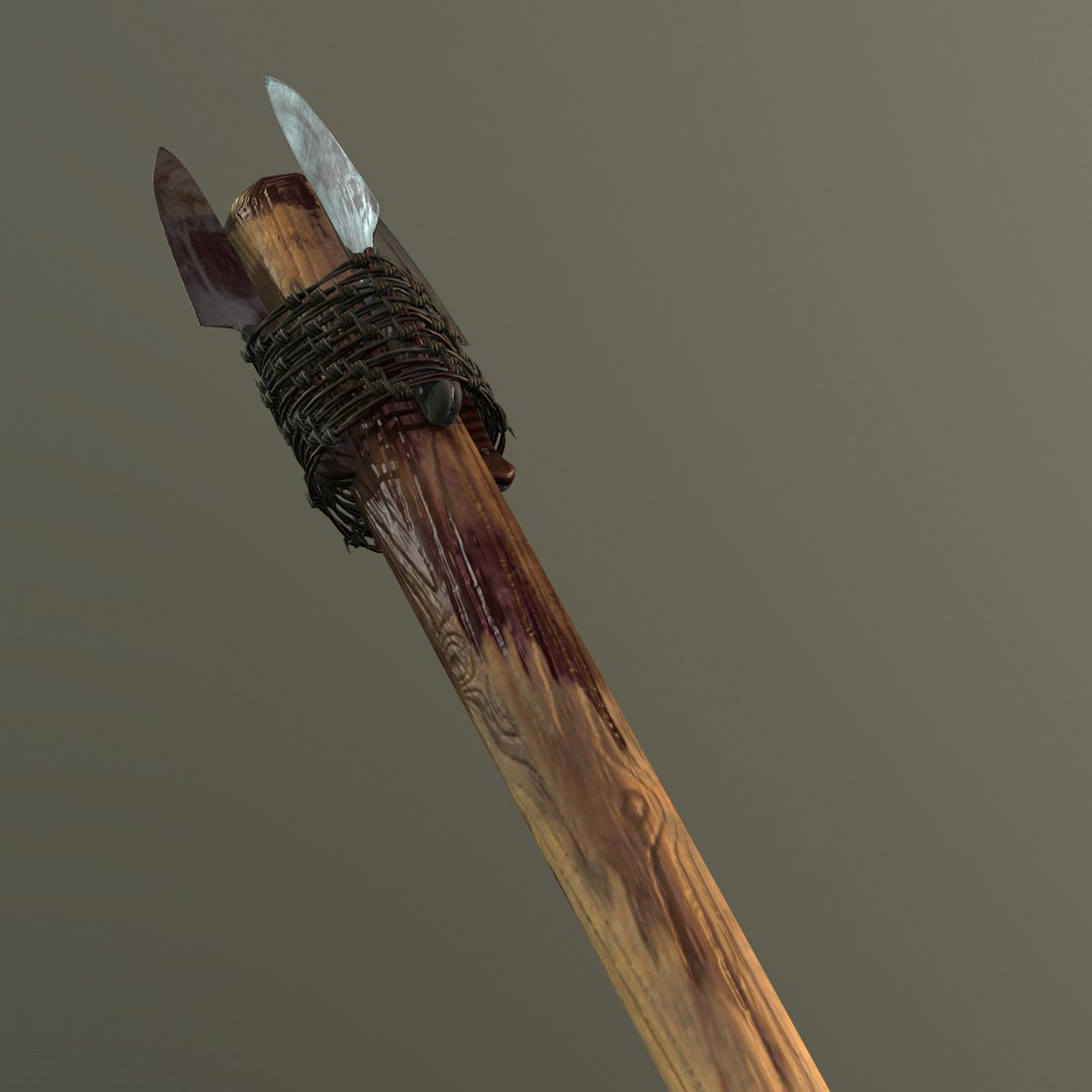 Baseball Bat Knife Barbed Model - TurboSquid 1619686