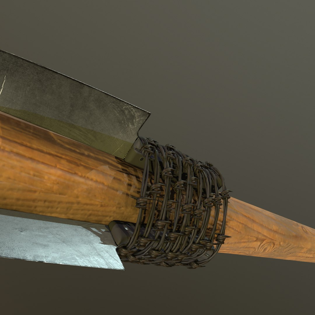 Baseball Bat Knife Barbed Model - TurboSquid 1619686