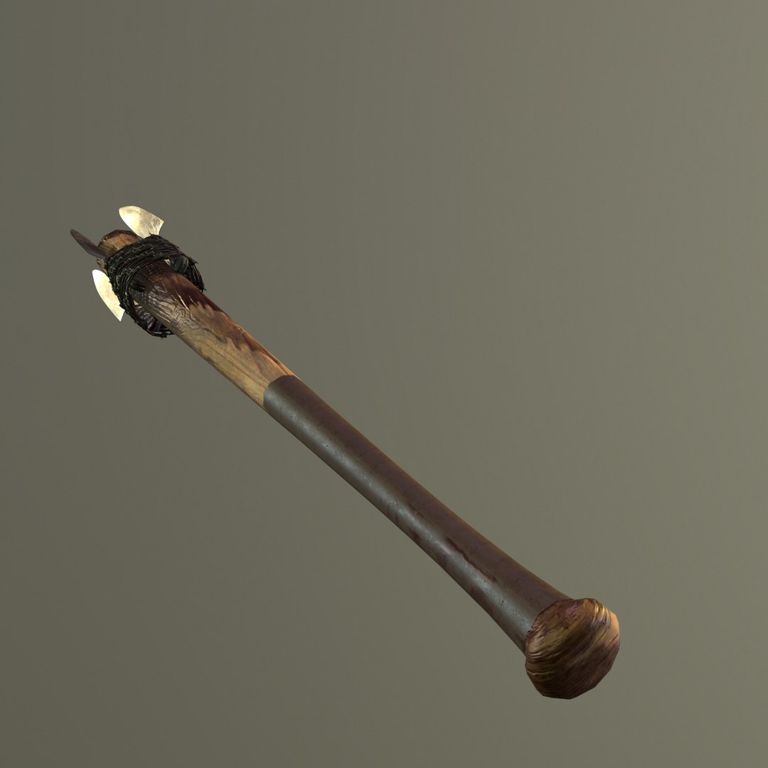 Baseball Bat Knife Barbed Model - TurboSquid 1619686