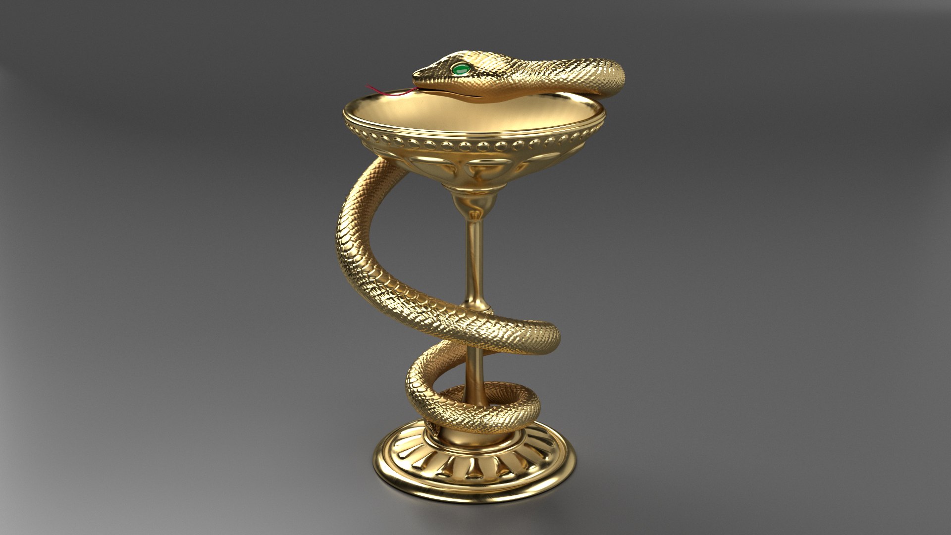 3D Model Golden Hygieia Bowl - TurboSquid 1985061