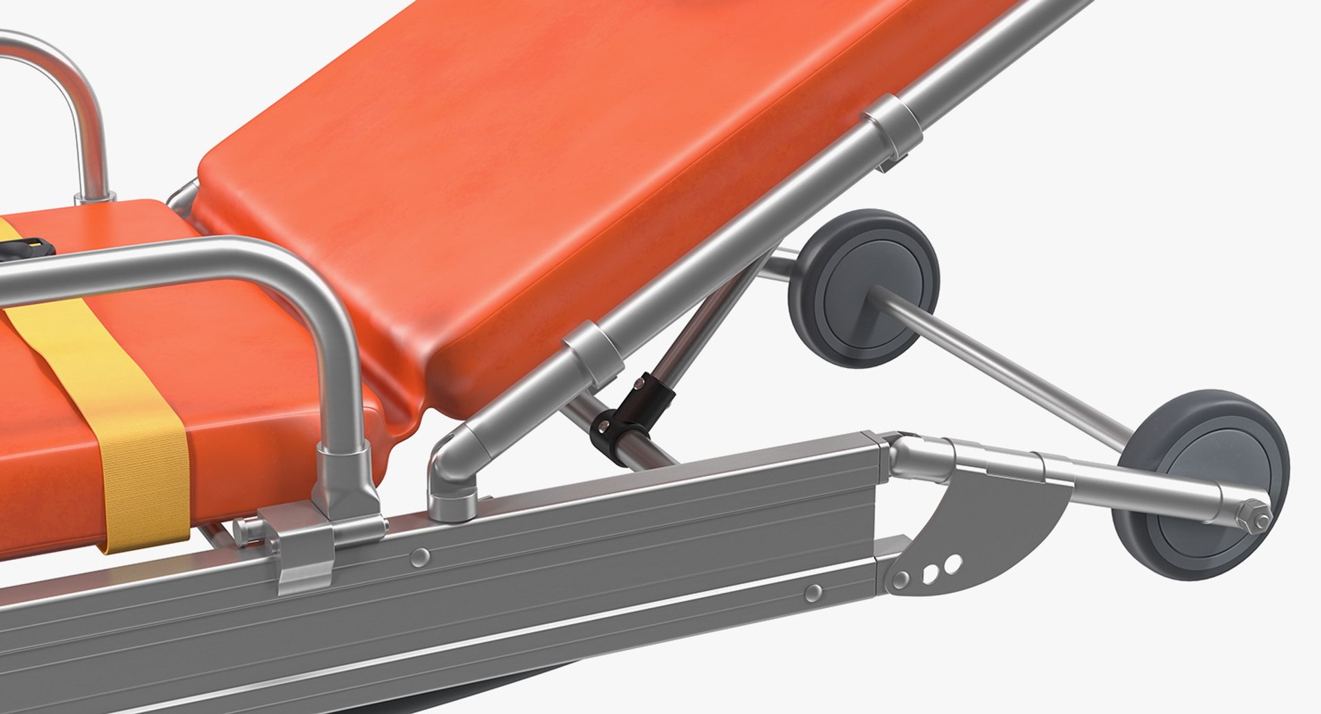 3D Folded Ambulance Stretcher Trolley Model - TurboSquid 1368490