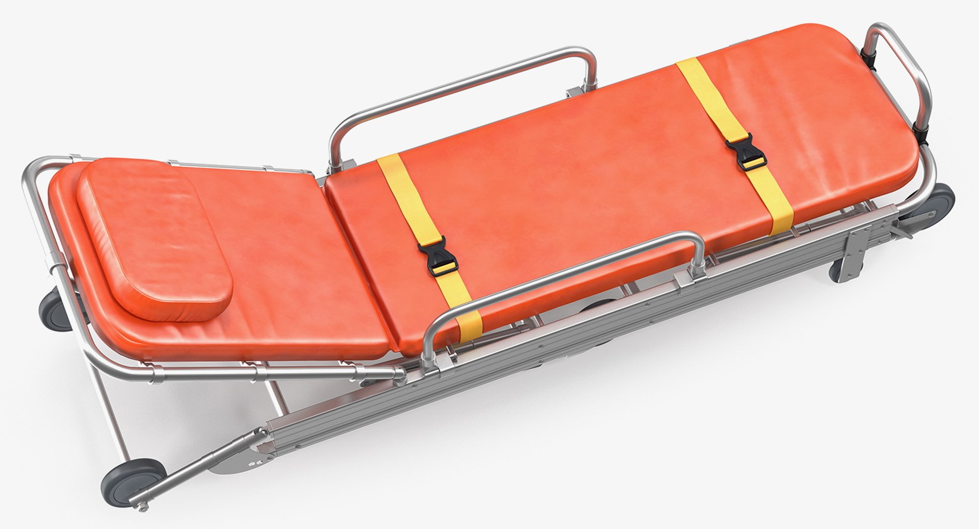 3D Folded Ambulance Stretcher Trolley Model - TurboSquid 1368490