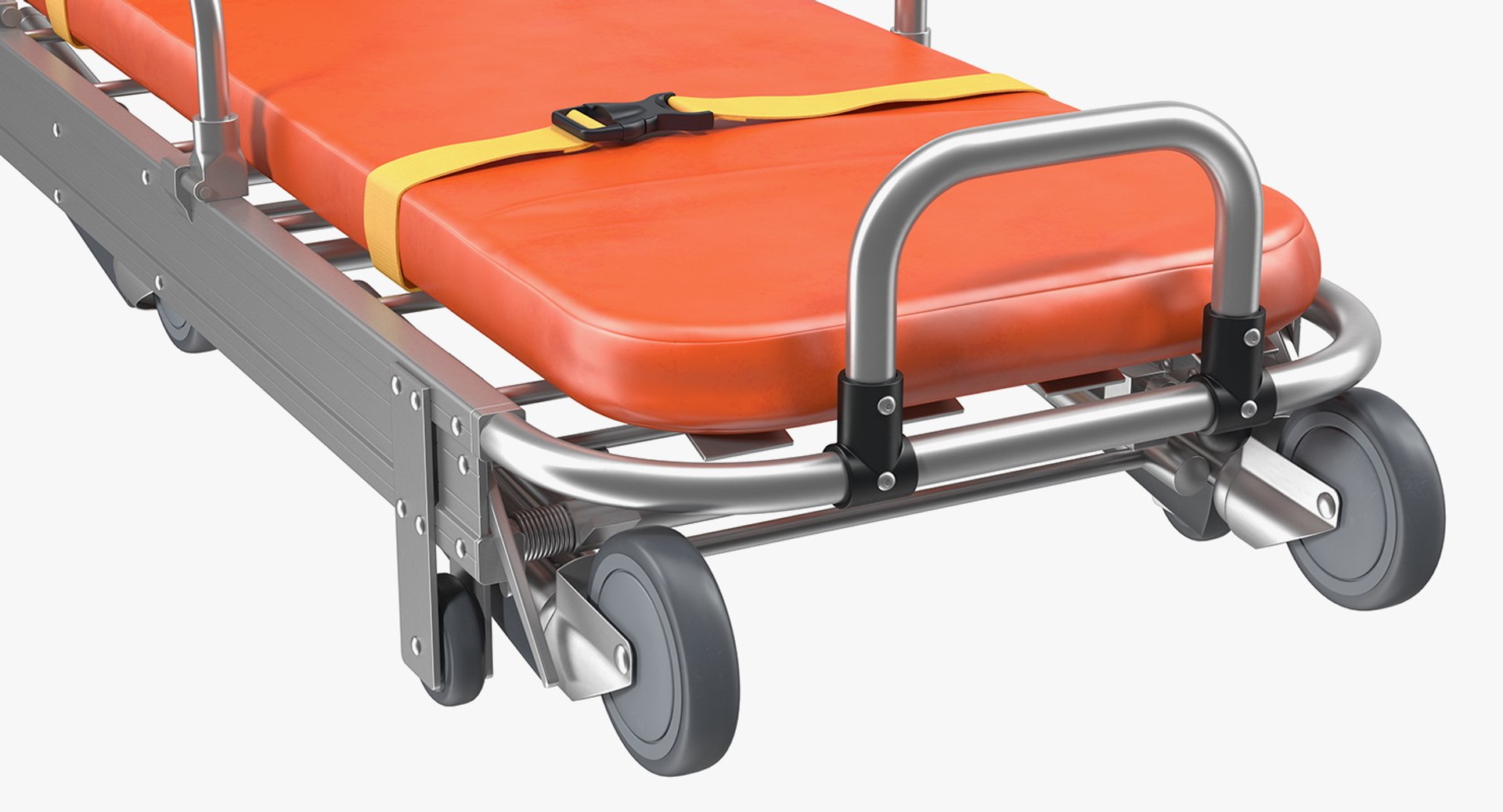 3D Folded Ambulance Stretcher Trolley Model - TurboSquid 1368490