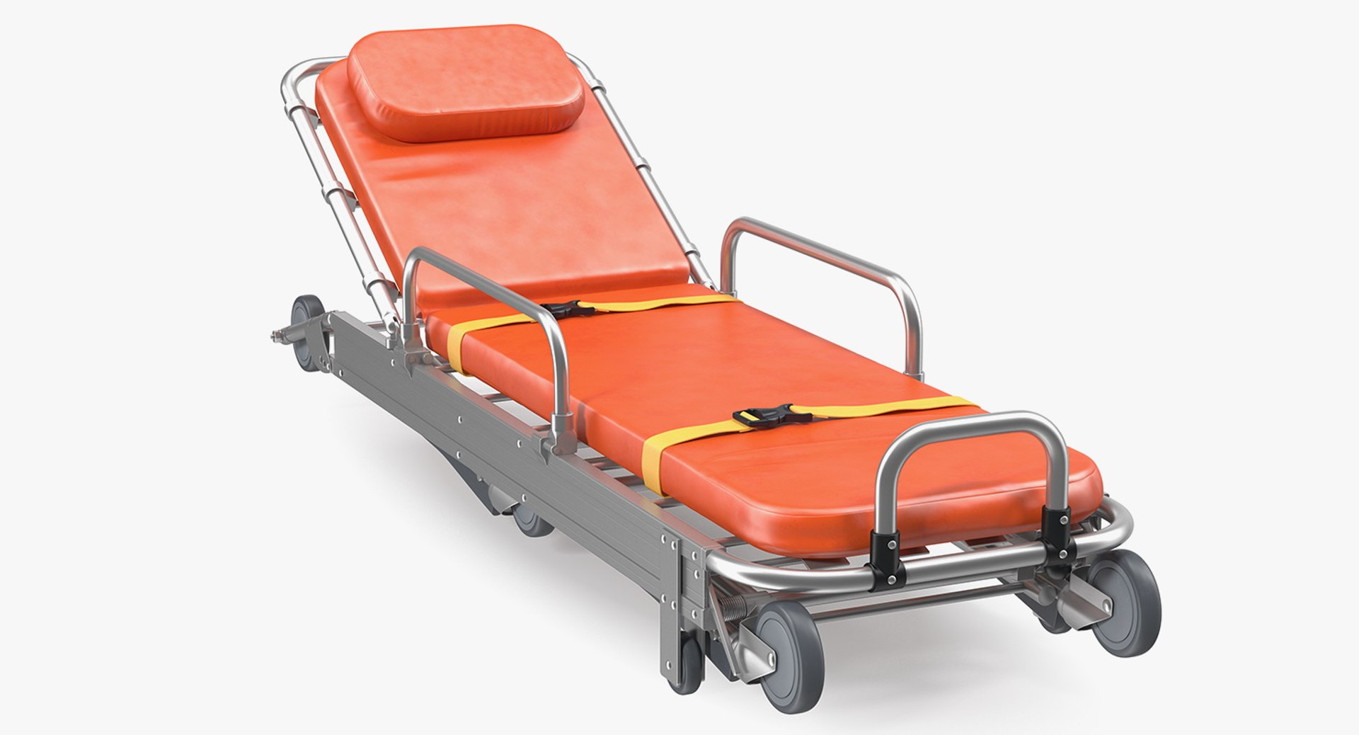 3D Folded Ambulance Stretcher Trolley Model - TurboSquid 1368490