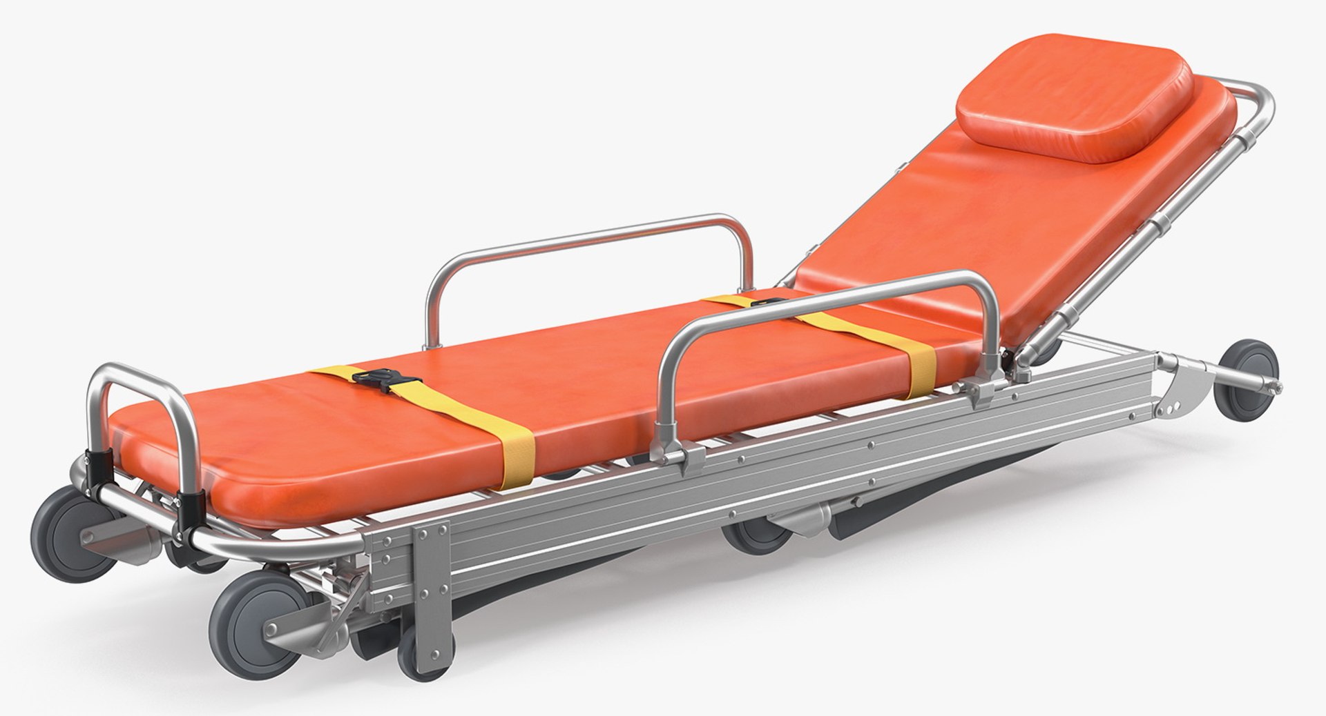 3D Folded Ambulance Stretcher Trolley Model - TurboSquid 1368490