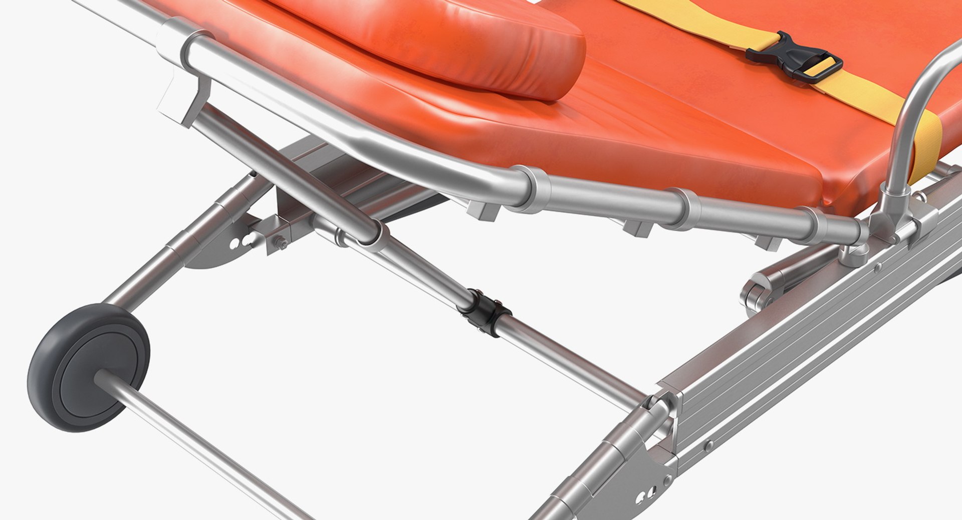 3D Folded Ambulance Stretcher Trolley Model - TurboSquid 1368490