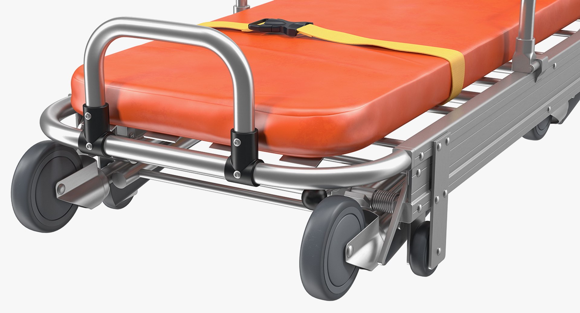 3D Folded Ambulance Stretcher Trolley Model - TurboSquid 1368490