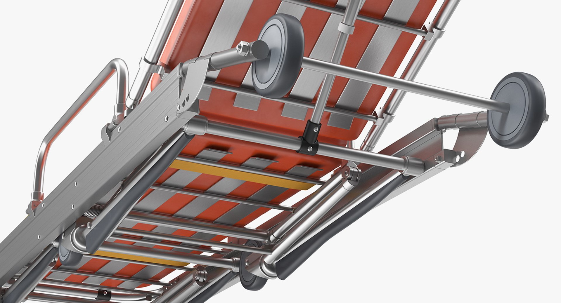 3D Folded Ambulance Stretcher Trolley Model - TurboSquid 1368490