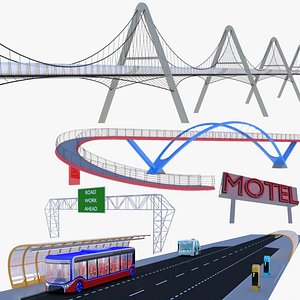 Free 3D Highway-Bridge Models | TurboSquid
