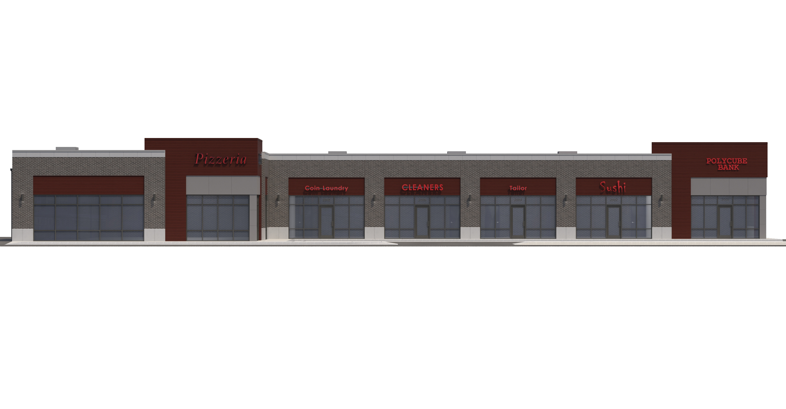 Retail store mall 3D model - TurboSquid 1656438