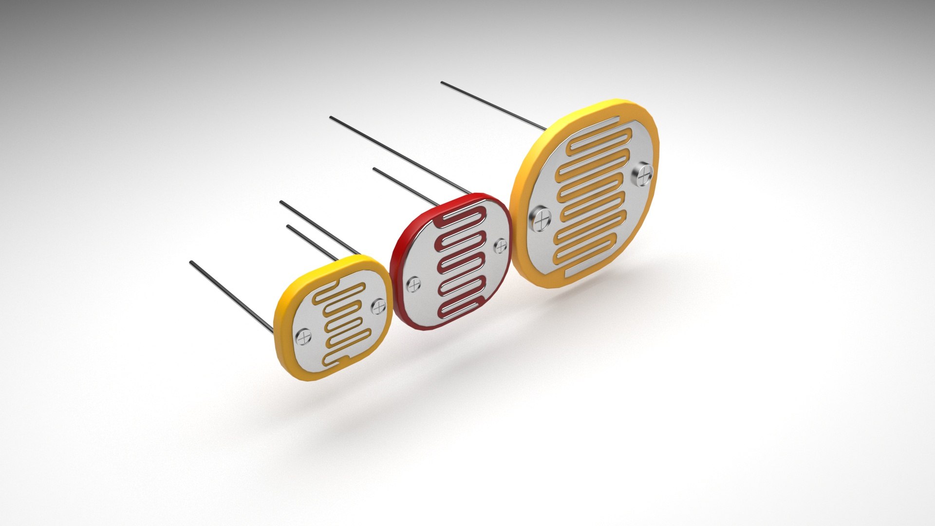 3D Photoresistors Set Model - TurboSquid 1871339
