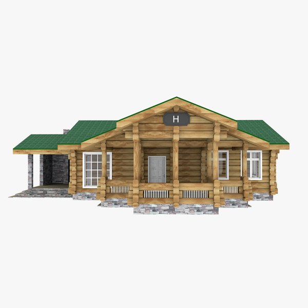 Holz Blockhaus 3D-Modell - TurboSquid 1171595
