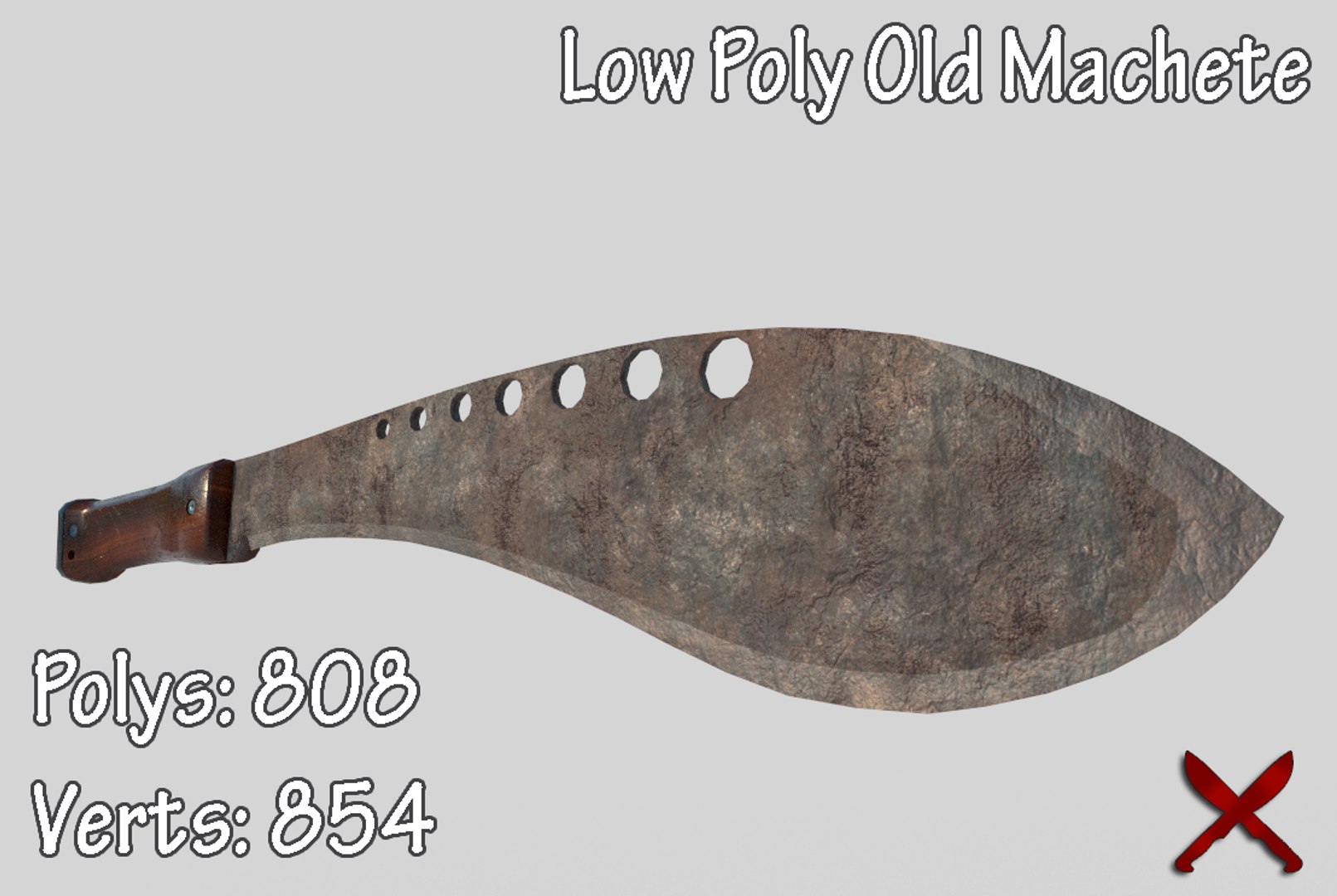 Old machete 3D - TurboSquid 1191594