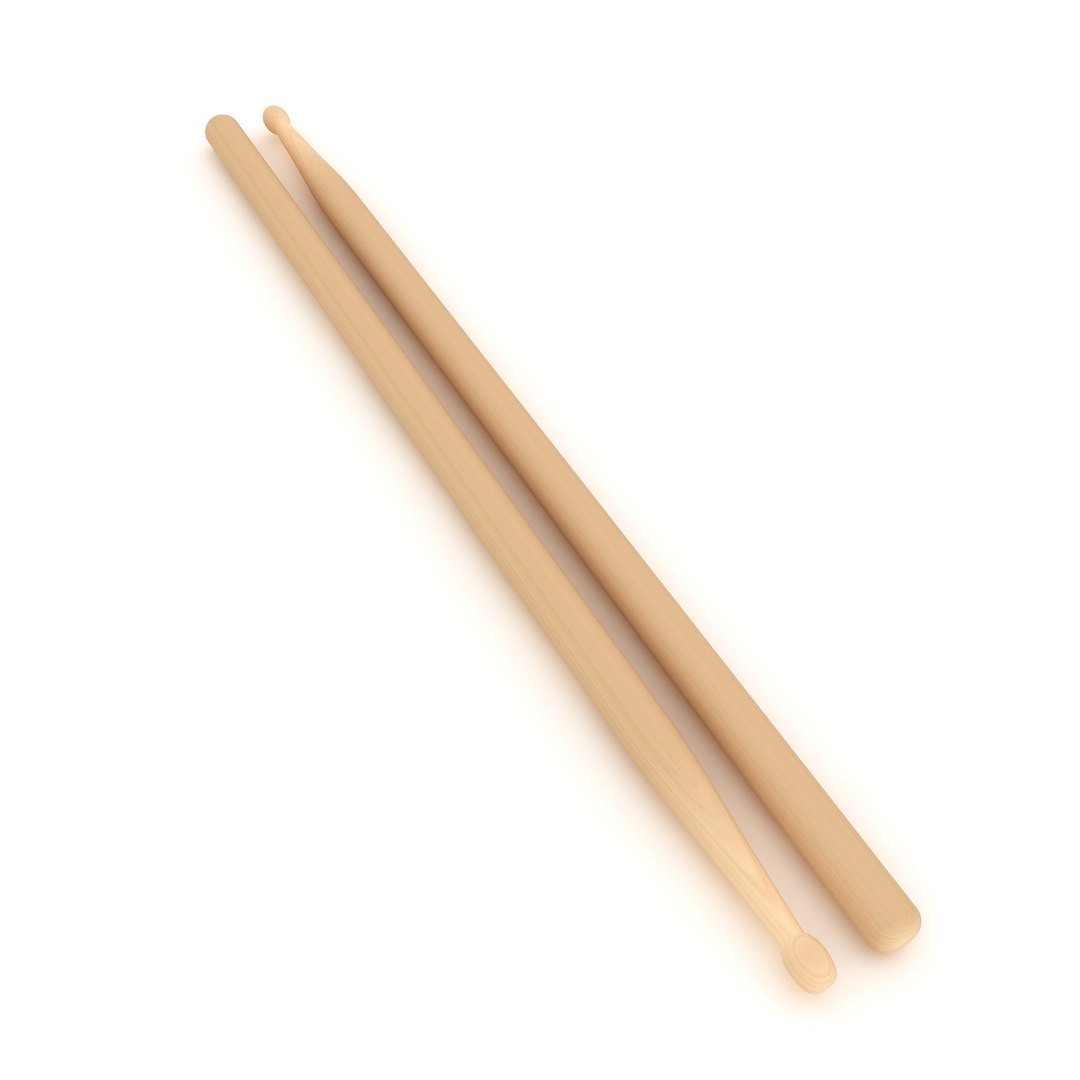 Drum Stick 3D Model - TurboSquid 1399632