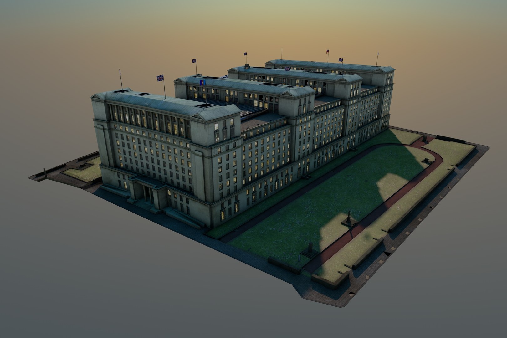 3d Model Whitehall Ministry