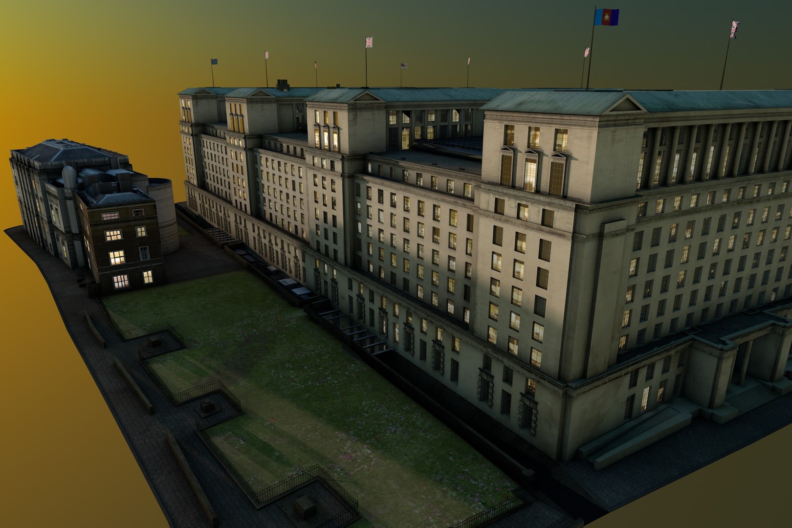 3d Model Whitehall Ministry