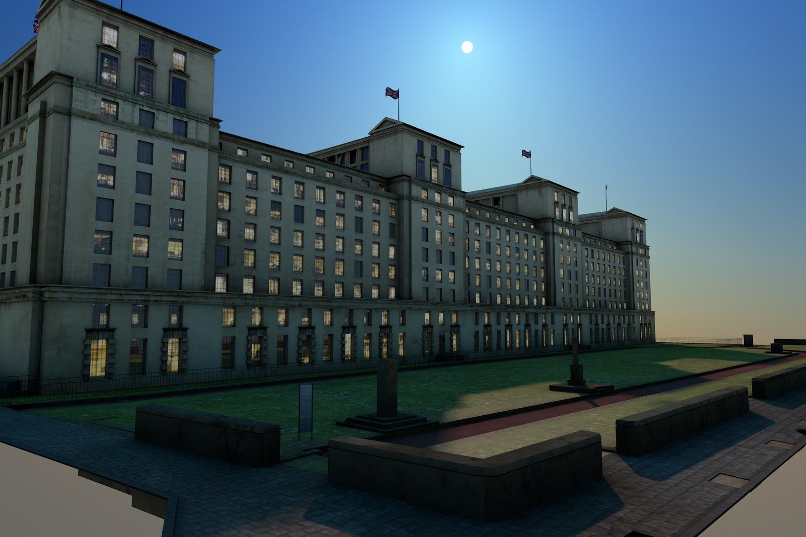3d Model Whitehall Ministry