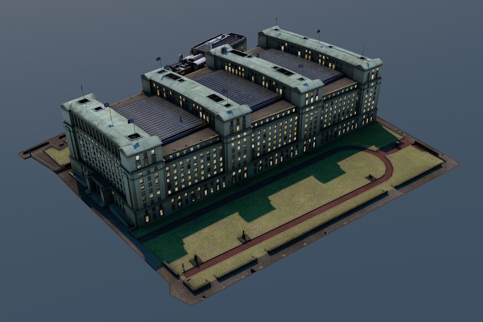3d Model Whitehall Ministry