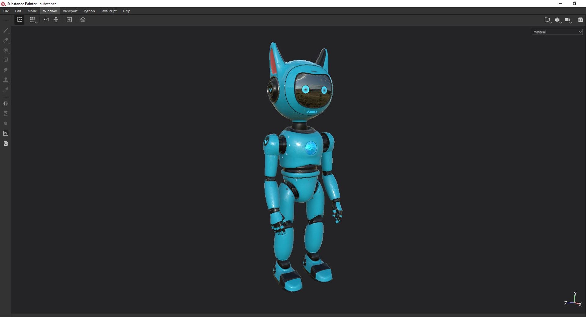 Cute Cat-Eared Sci-Fi Robot 3D - TurboSquid 2437160
