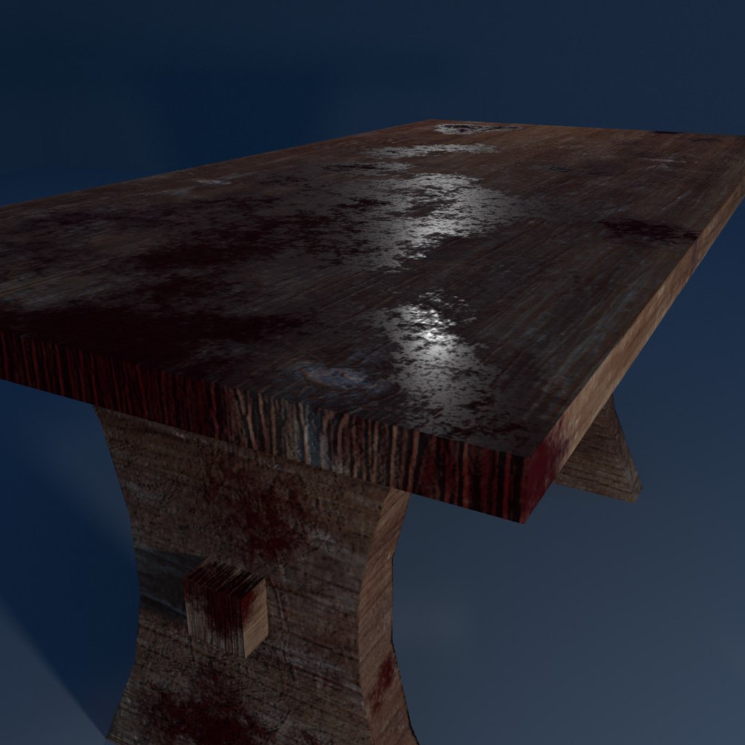 3D Bloody Table Model - TurboSquid 1195472