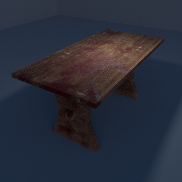 3D bloody table model - TurboSquid 1195472