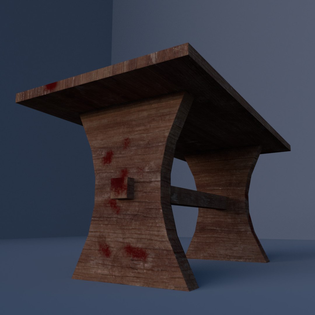 3D Bloody Table Model - TurboSquid 1195472