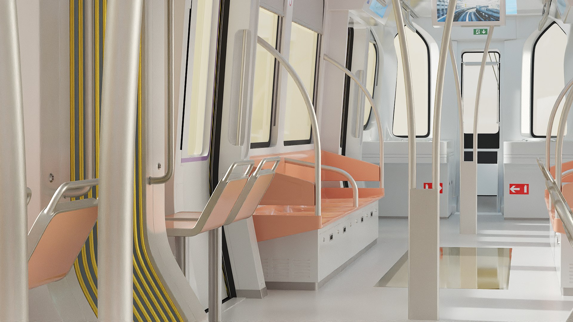 Urban Monorail Air Train 3D Model - TurboSquid 2376813