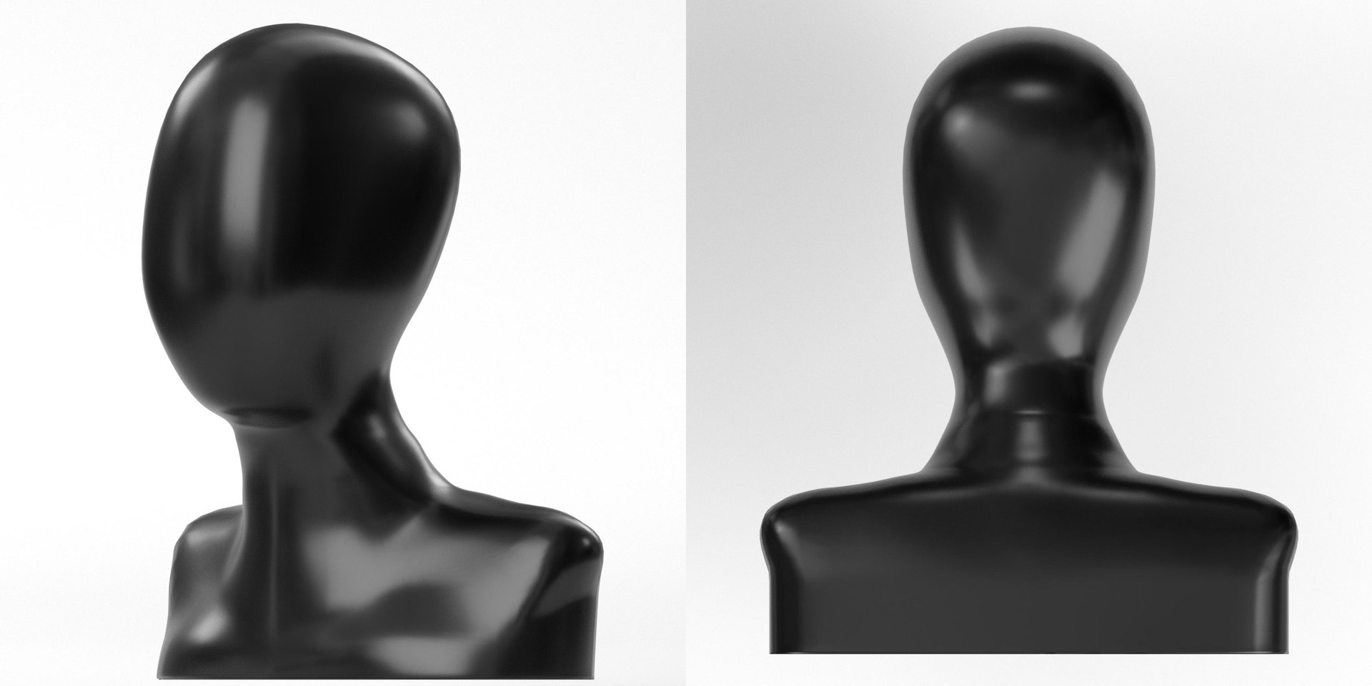 3D Faceless Mannequin Head - TurboSquid 1887803