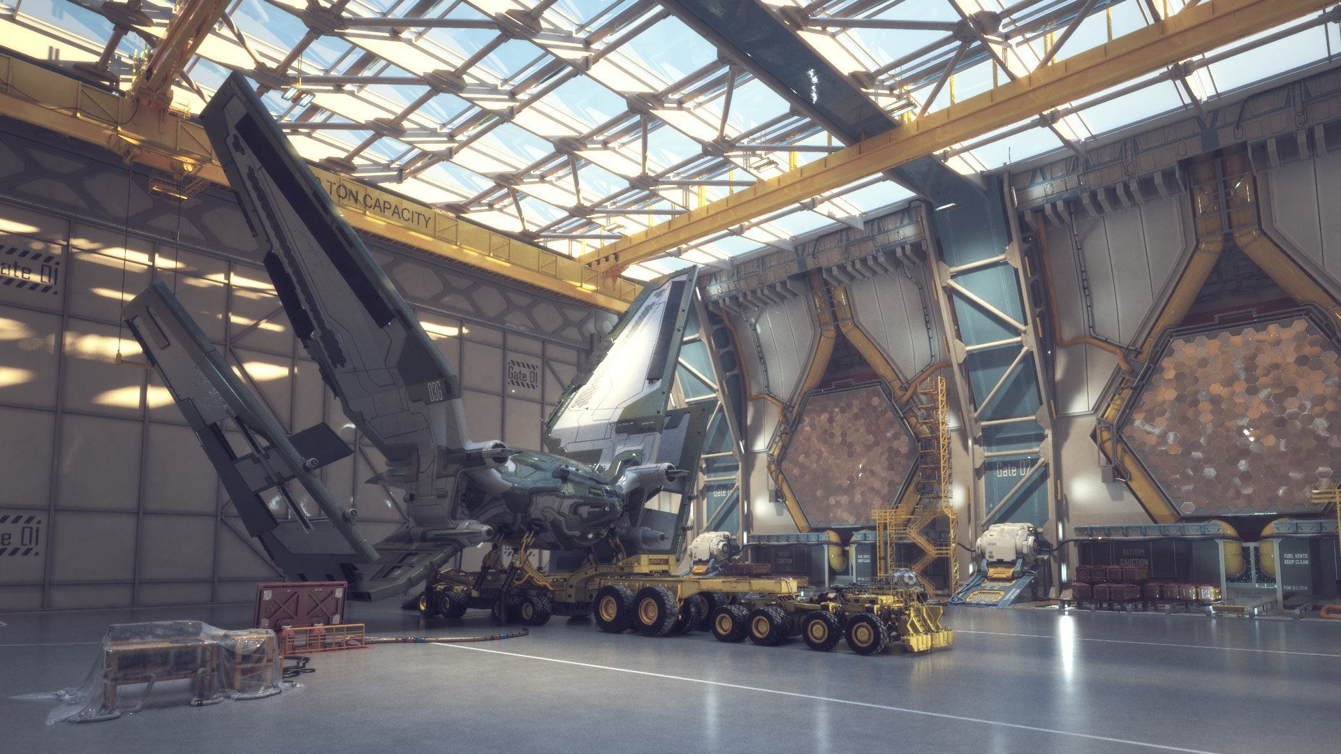 Hangar Spaceship Model - TurboSquid 1174034