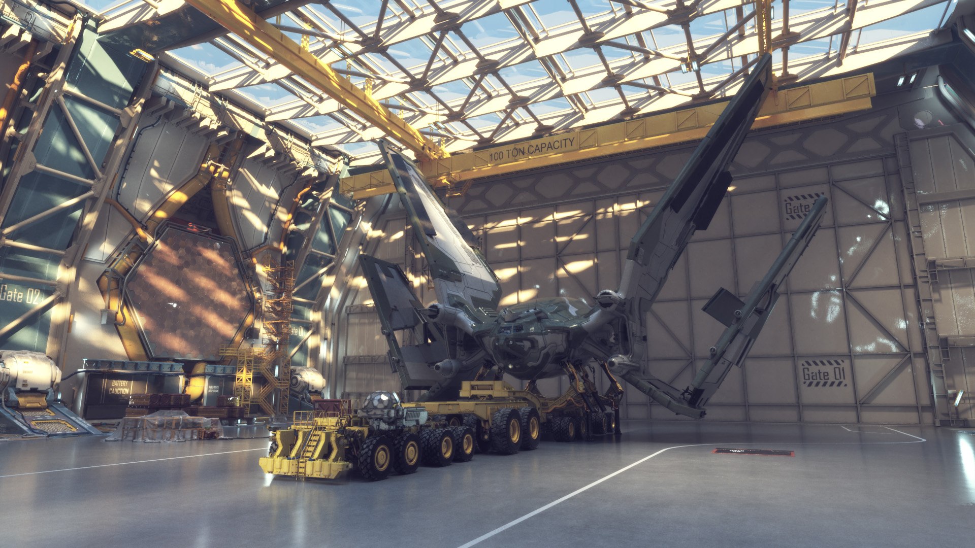 Hangar Spaceship Model - TurboSquid 1174034