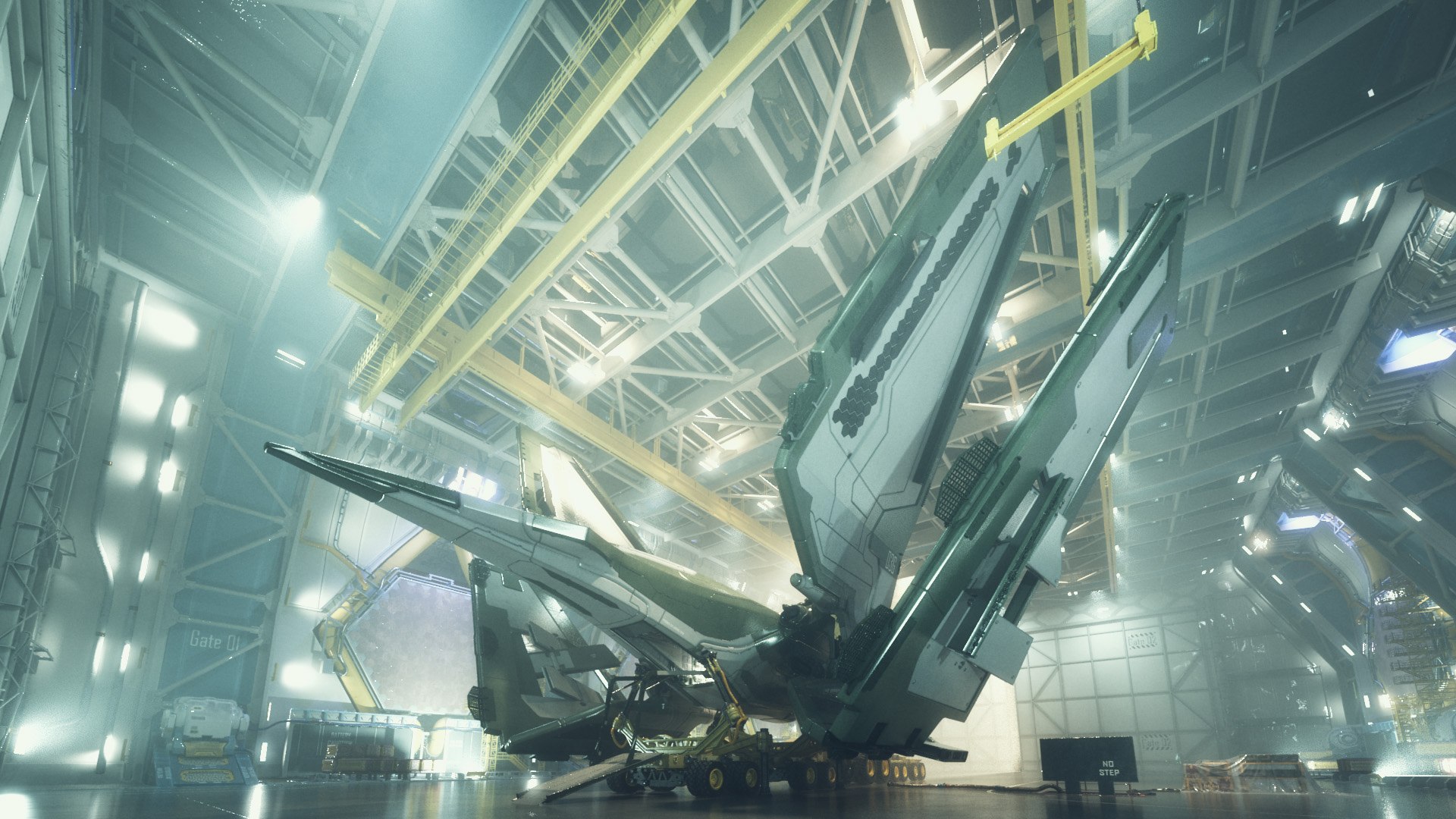 Hangar Spaceship Model - TurboSquid 1174034