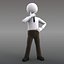 3d Model Office Figure