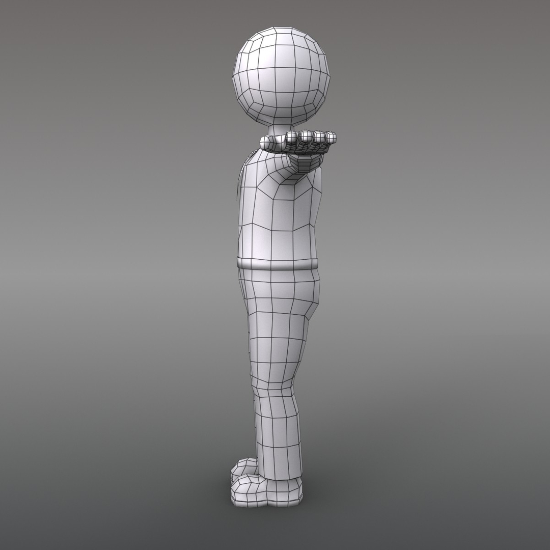3d model office figure
