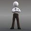 3d Model Office Figure