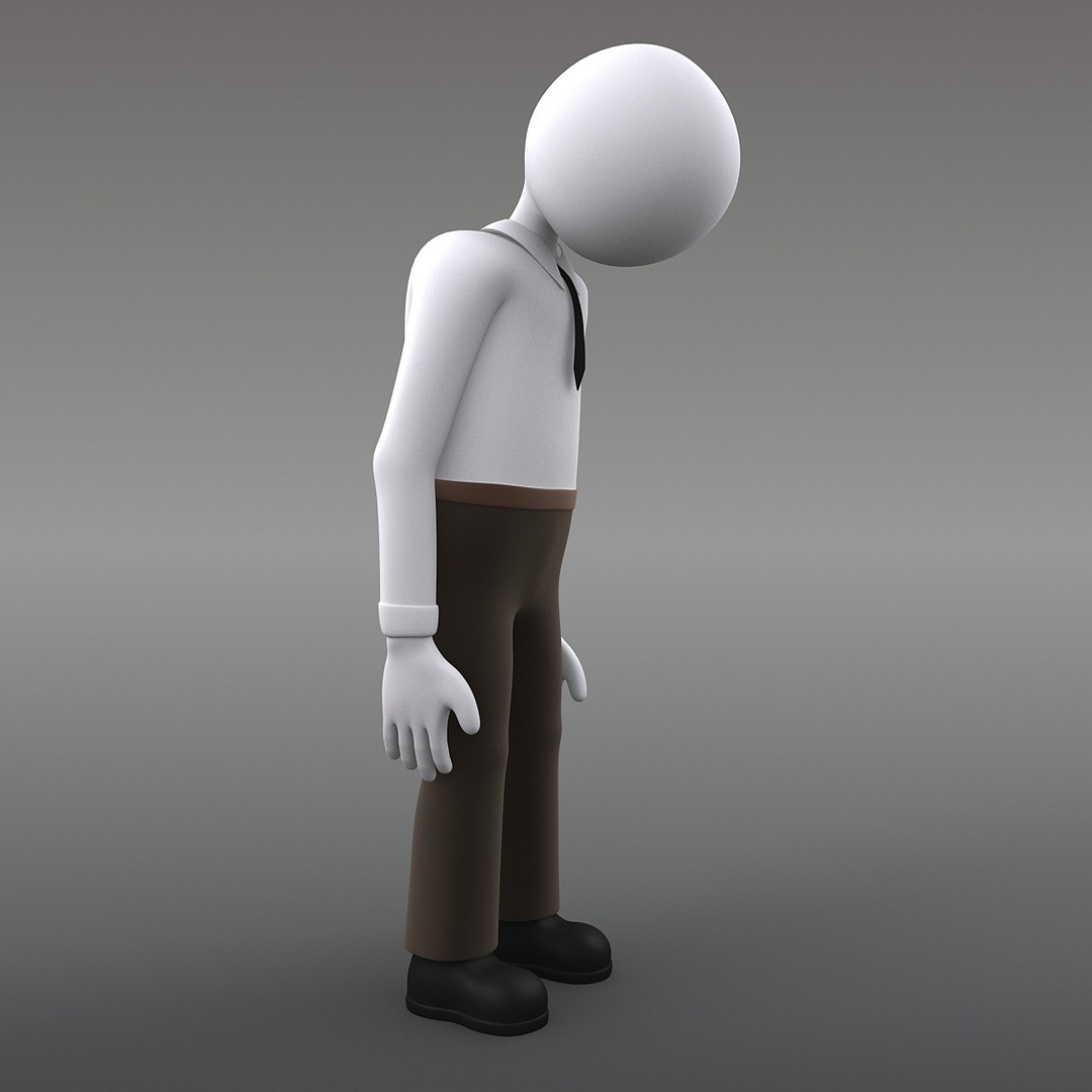 3d model office figure