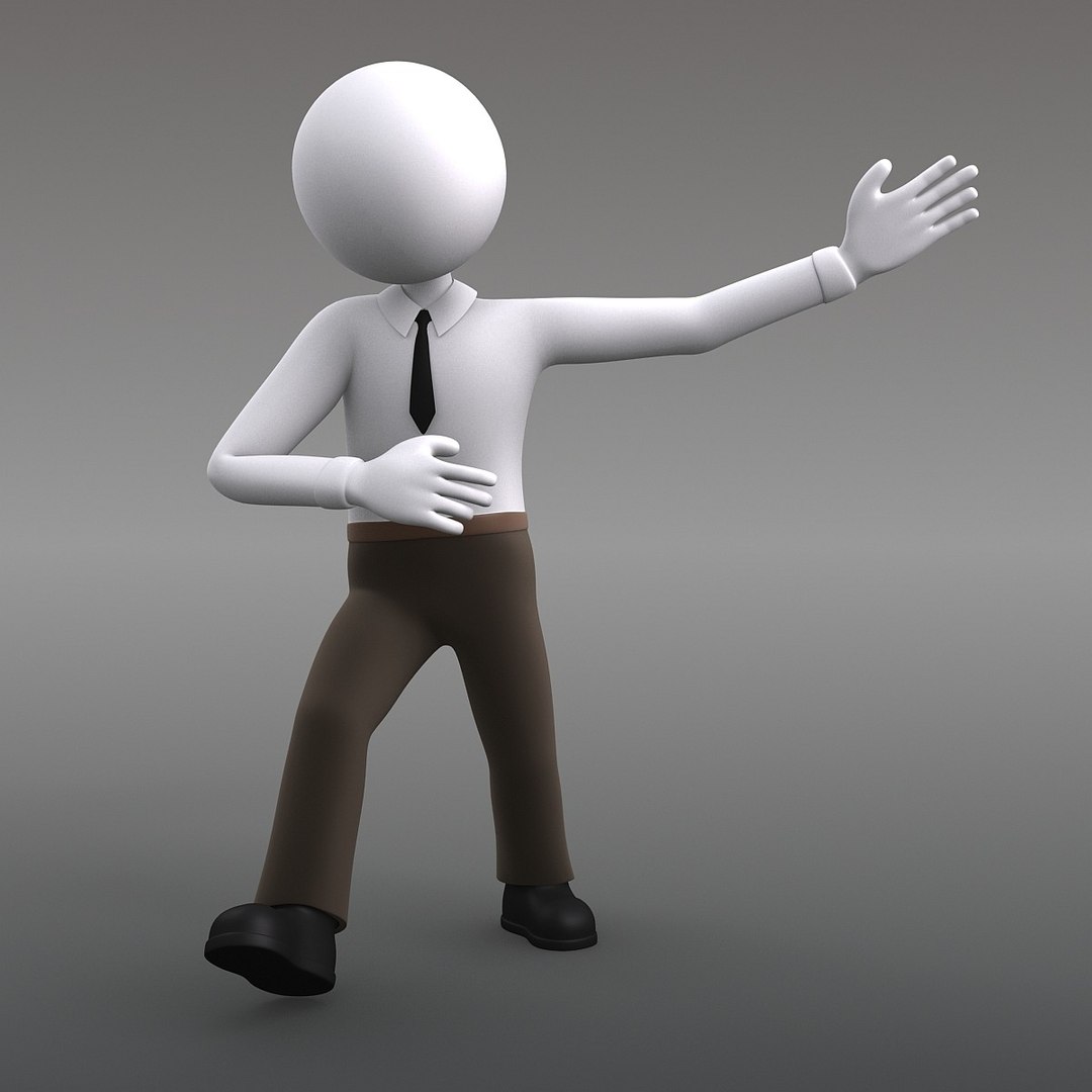 3d Model Office Figure