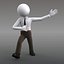 3d Model Office Figure