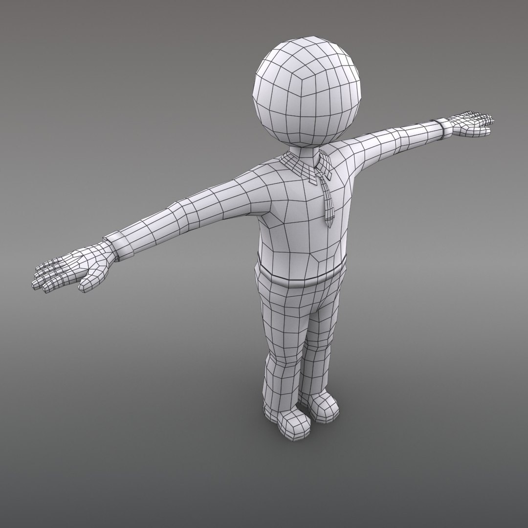 3d Model Office Figure