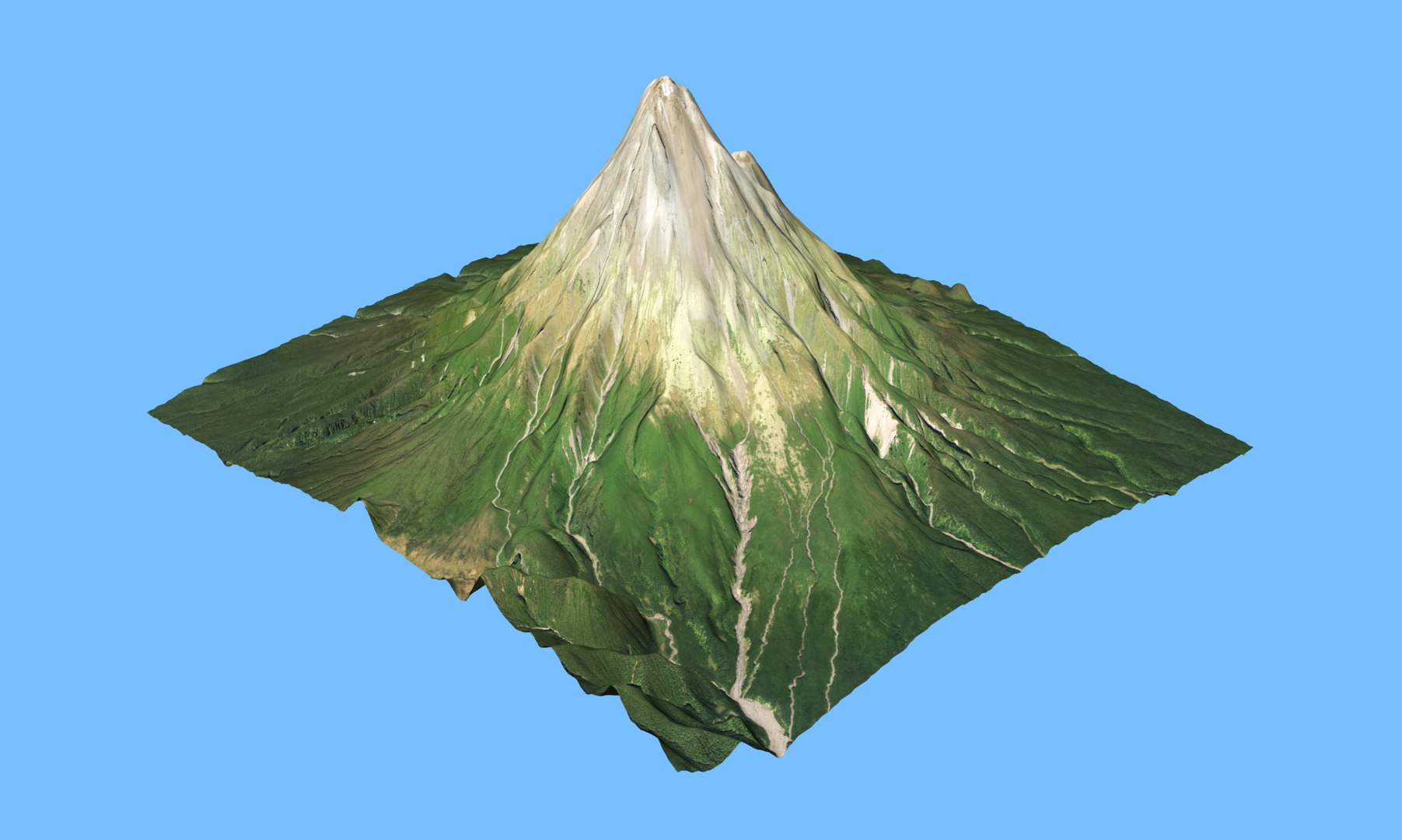 3D Model Volcano Mountains Mount Taranaki - TurboSquid 1505504