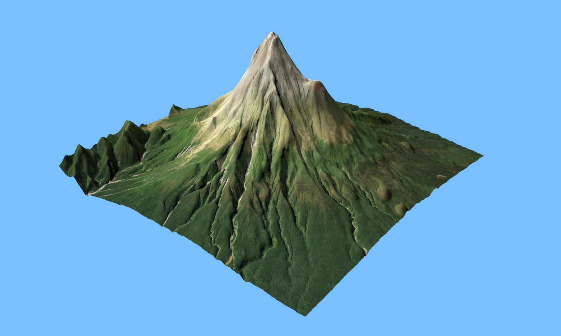 3D Model Volcano Mountains Mount Taranaki - TurboSquid 1505504