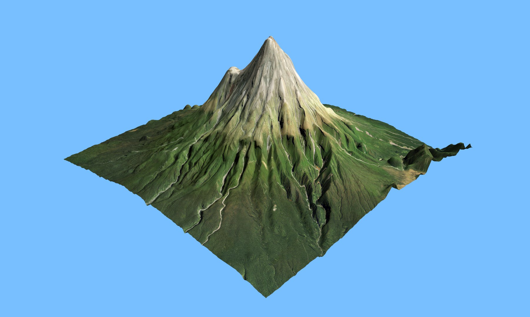 3D Model Volcano Mountains Mount Taranaki - TurboSquid 1505504
