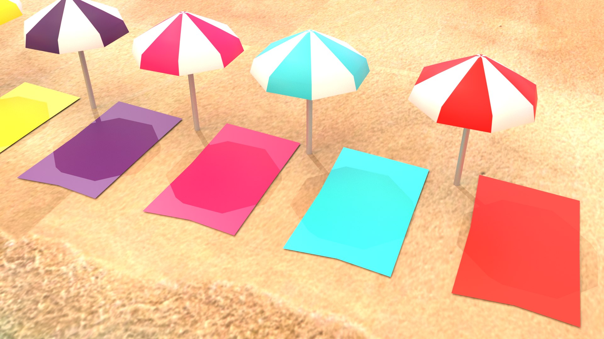 Beach Umbrella 3D model - TurboSquid 2018114