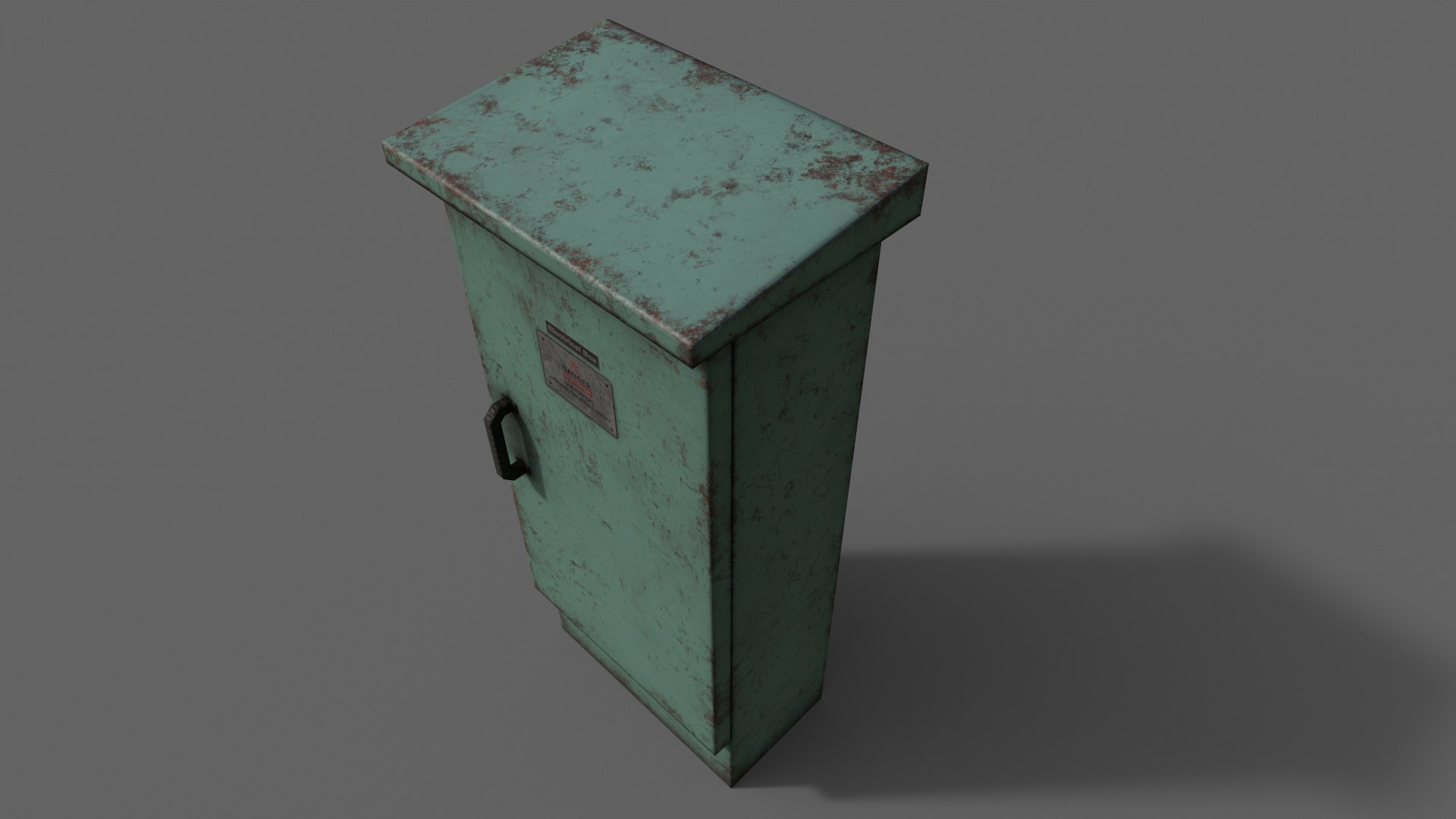 3D PBR Electric Box Green V5 model - TurboSquid 1810542